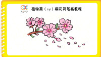 植物篇（15）樱花简笔画教程