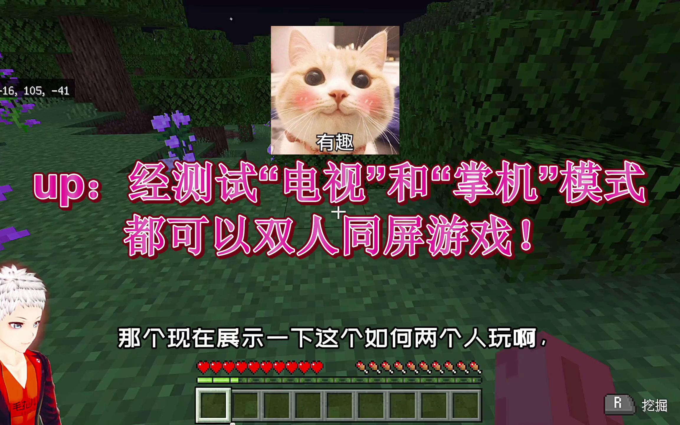 【我的世界】这游戏很值 可以双人同屏 适用电视和掌机模式 随时随地...