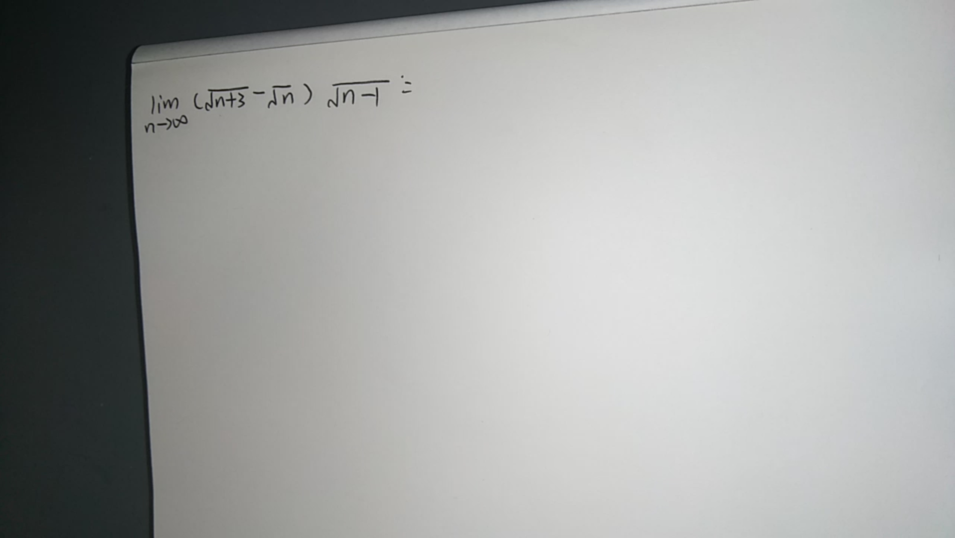 带根号求极限简单的