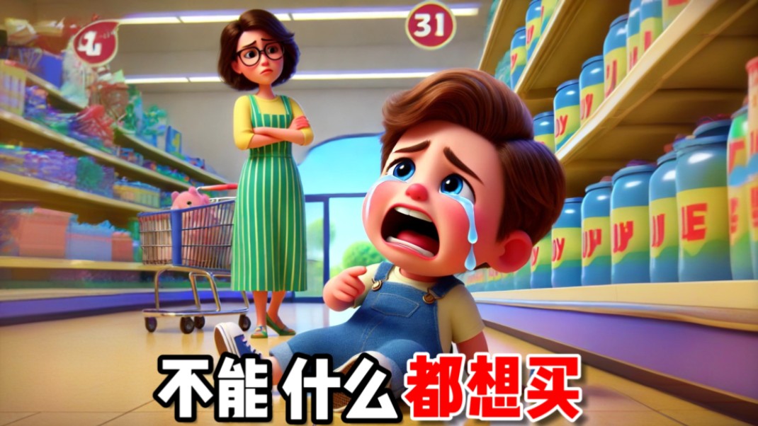 儿童故事《不能什么都想买》2—10岁儿童睡前故事 有声绘本6