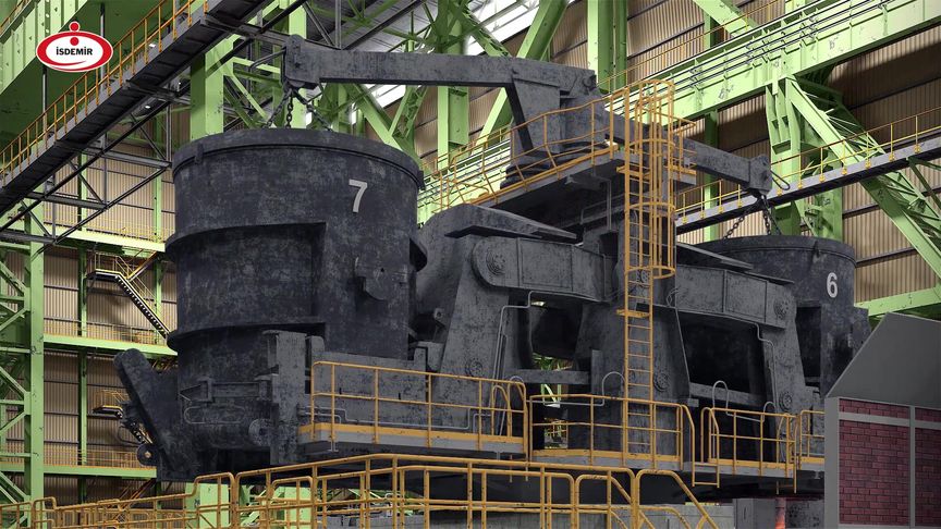 炼钢工艺流程3D动画 #炼钢工艺流程 #3D动画 #机械设计 #自动化 #