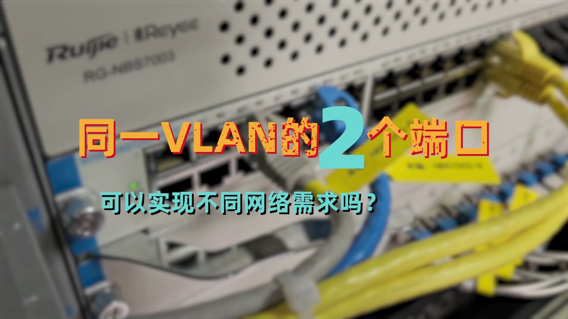 交换机同一VLAN的端口,可以实现不同功能吗?
