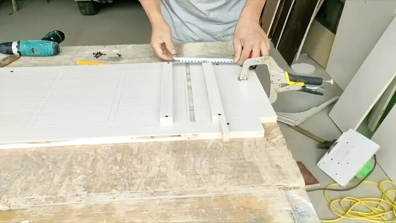 生态板无钉眼组装柜体,燕尾榫开槽感觉挺难的实际操作却很简单