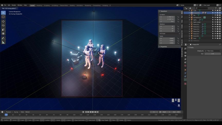 【Blender教程】Blender 2.8中的突击队员-低多边形3D建模教程