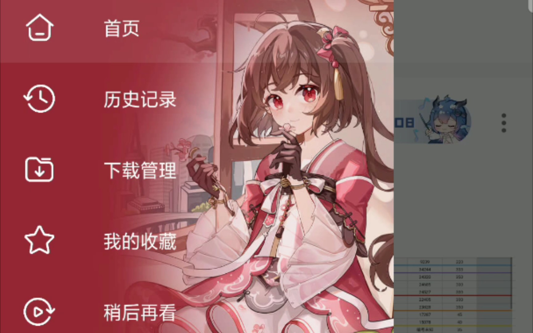 泠鸢两套装扮侧边栏展示