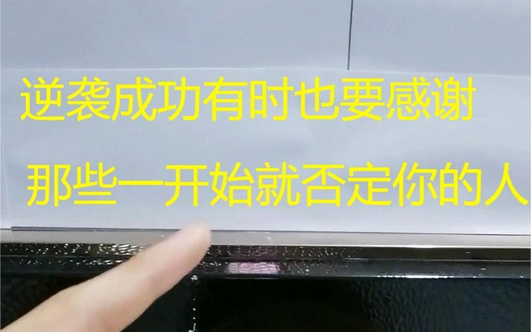 有时你坚定的意志力是来自别人对你的否定