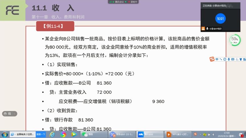 销售商品中商业折扣的会计分录