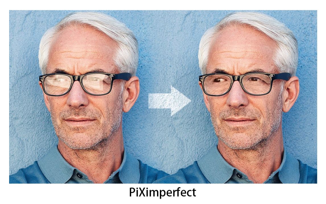 PiXimperfect:在Photoshop中从眼镜上神奇地消除眩光!(ps教程分享)