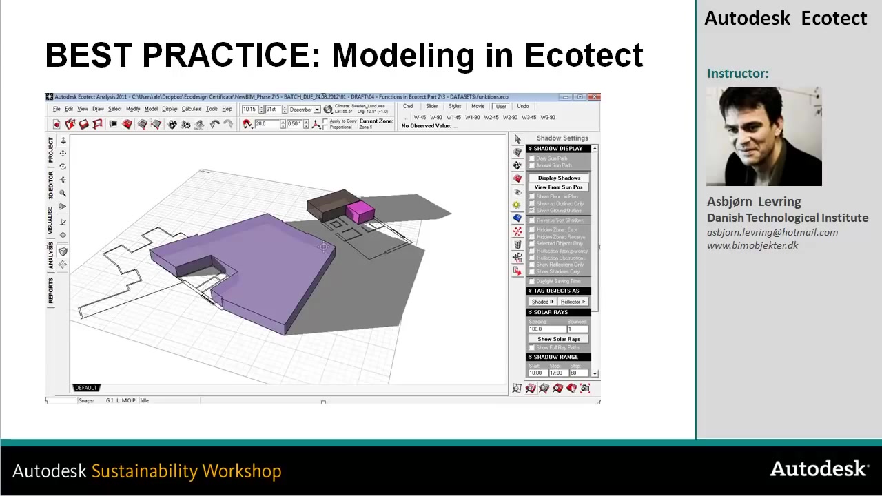 【Ecotect】实践篇 02 - 建模