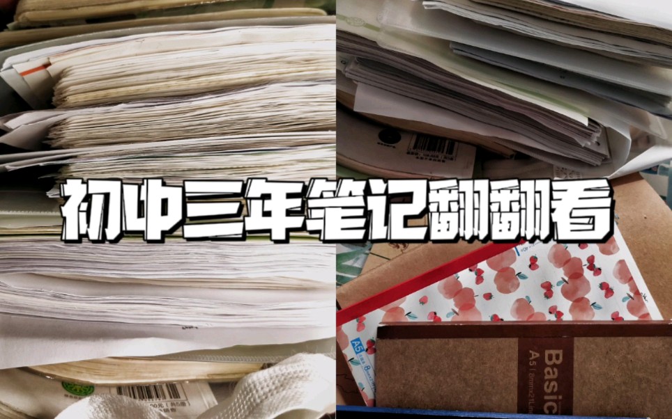 初中笔记翻翻看︱笔记分享︱如何记笔记?