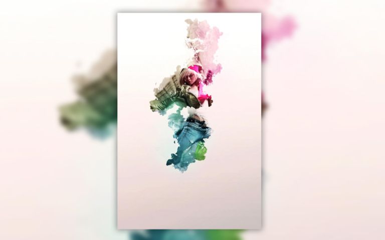 三分钟PS彩色水彩烟雾GIF特效