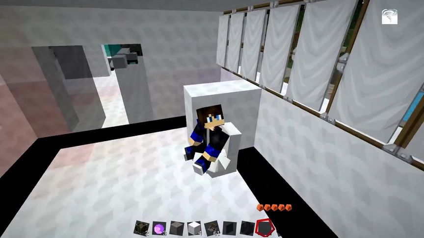 我的世界:一键命令创造梦想家园,浴室与泳池!