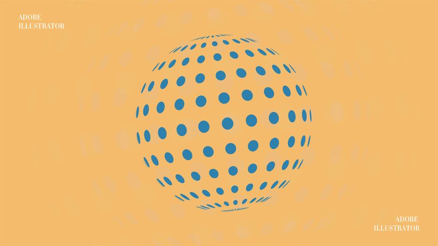 (AI系列)--利用3D绕转制作圆形点点图案练习
