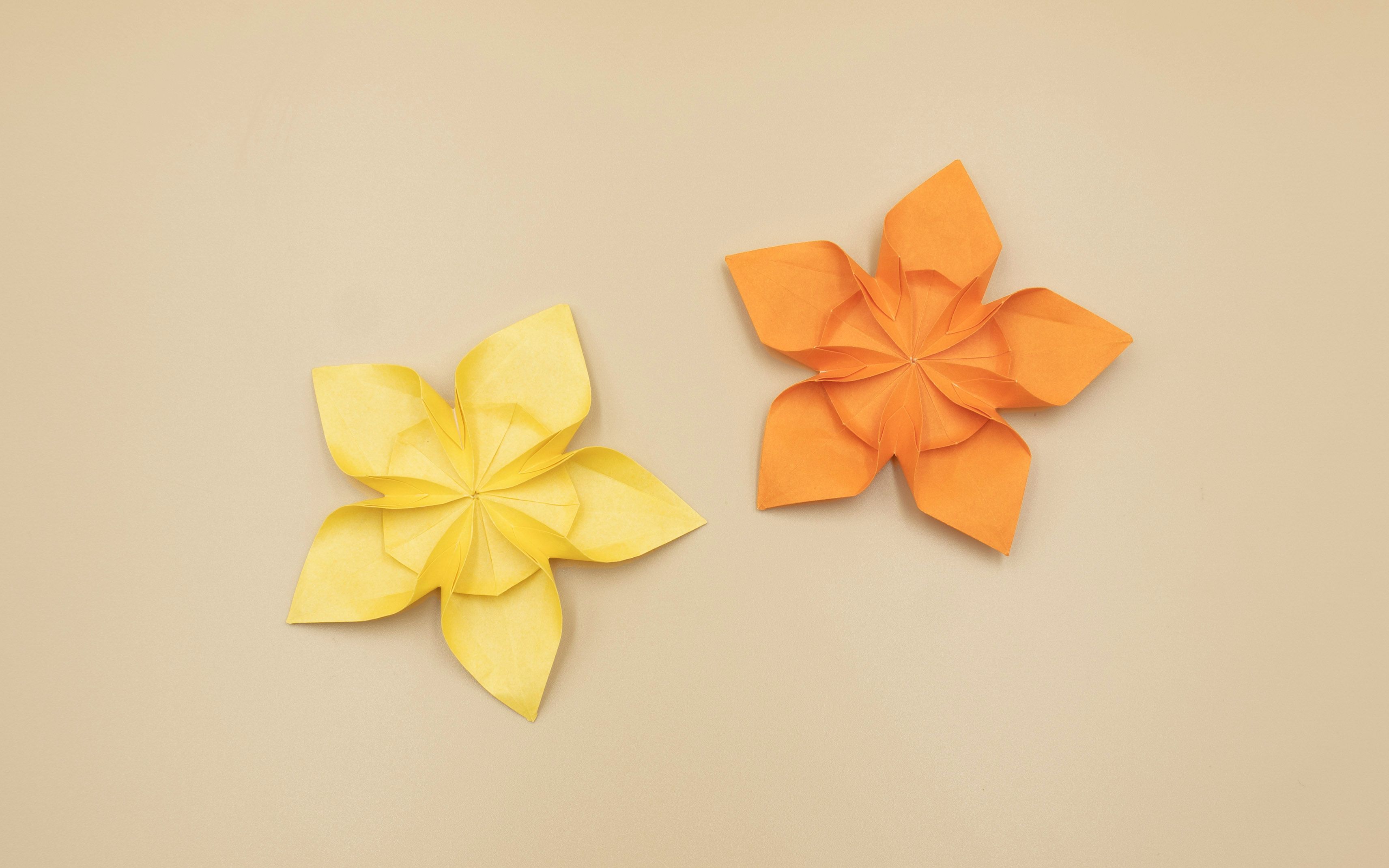 【折纸-教程】折一枚樱花,还挺有立体感的