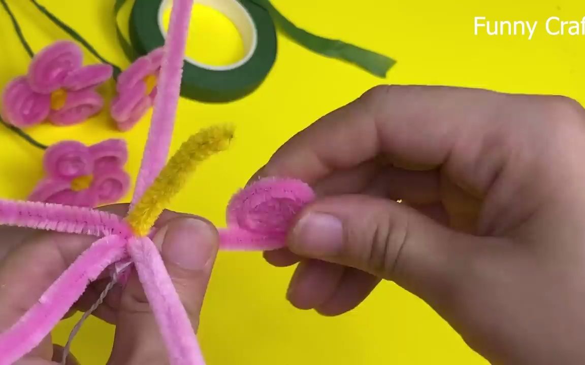 【手工教程】用扭扭棒做花束最简单的方法