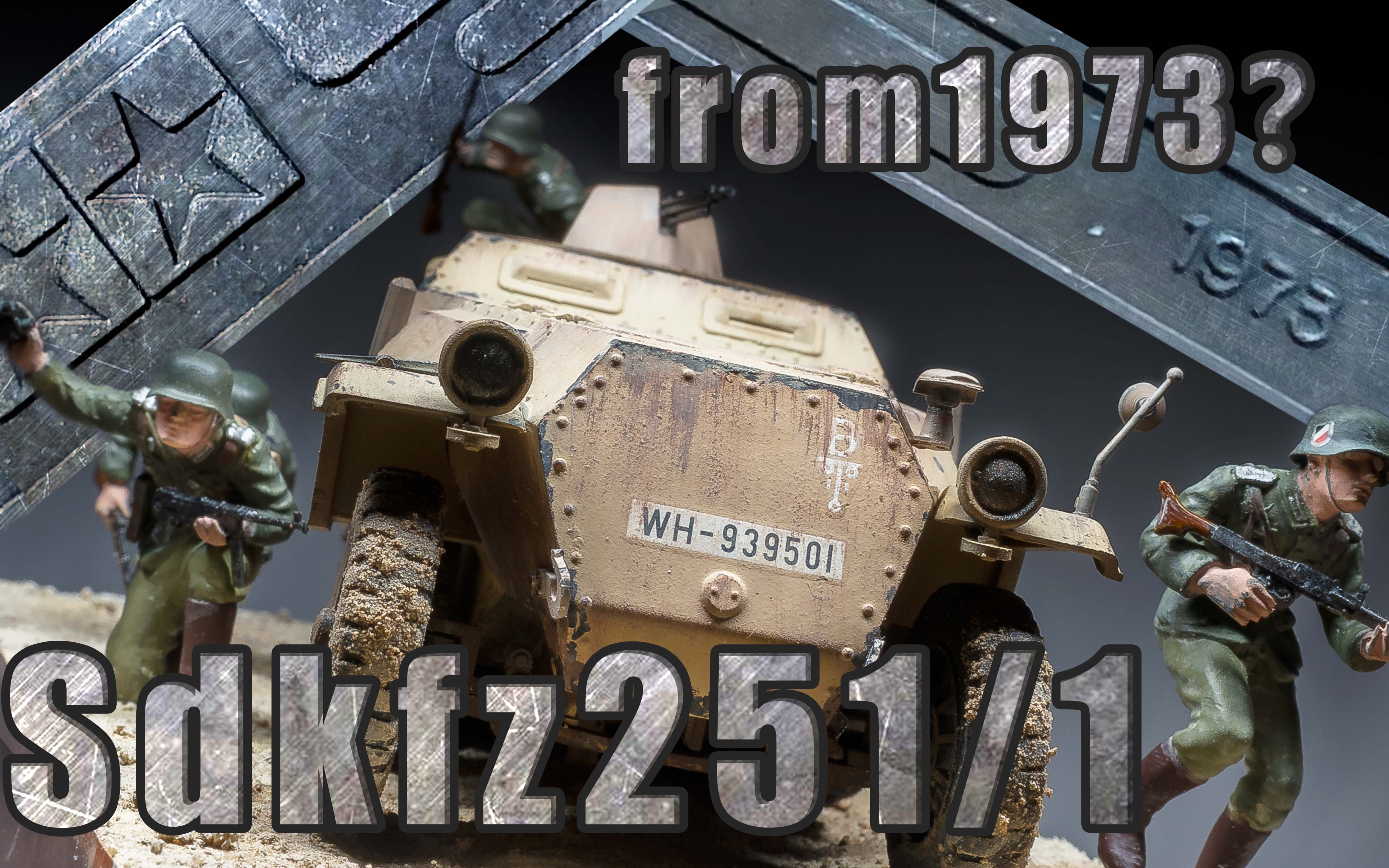 【模型制作】挑战49年前开出的老模 田宫SdkFz251/1制作分享