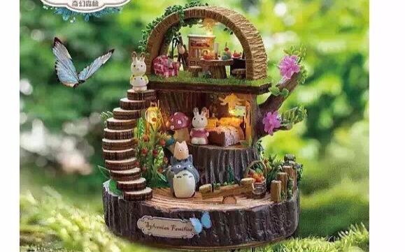 【A+手工作坊 出品】DIY木屋--奇幻森林制作步骤说明