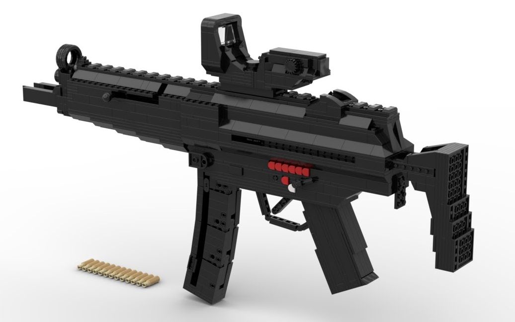 【砌砖小哥】MOC教程 - MP5拼搭教程