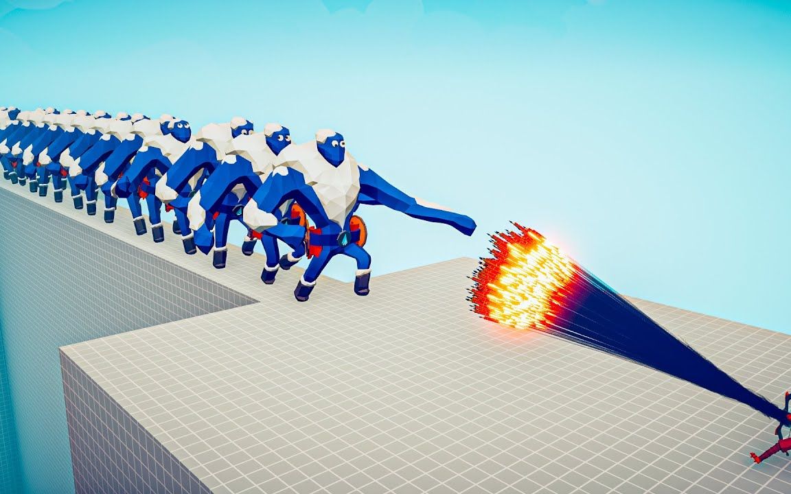 15x 冰巨人 vs 神之兵种 - Totally Accurate Battle Simulator TABS