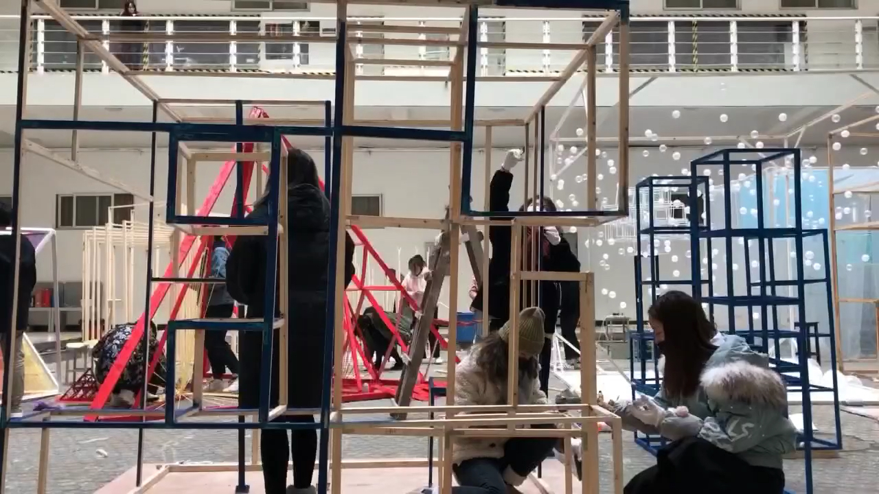 大学生空间设计[实体搭建]