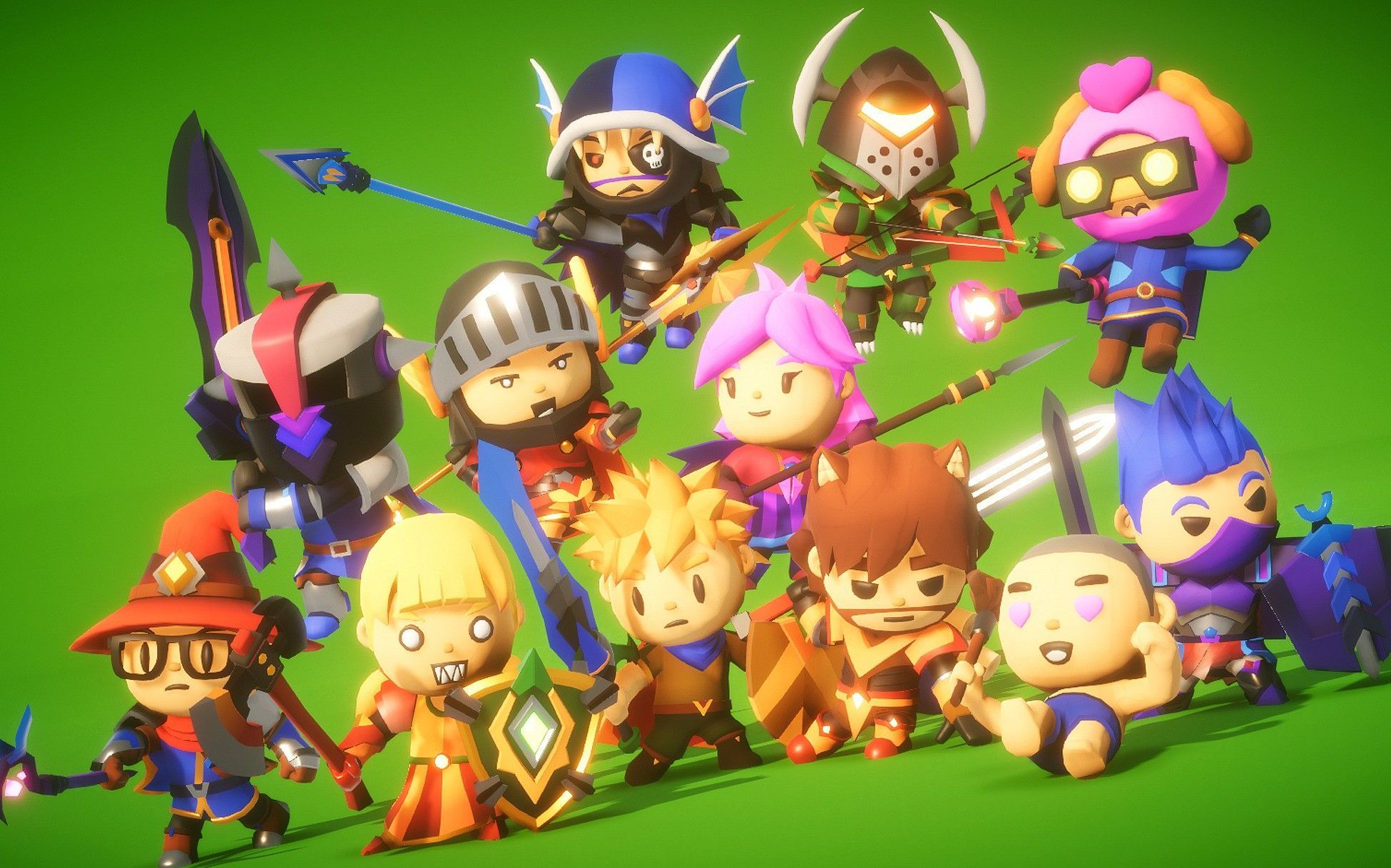 【Unity素材推荐】带动作卡通人物模型包 RPG Tiny Hero Wave PBR ...