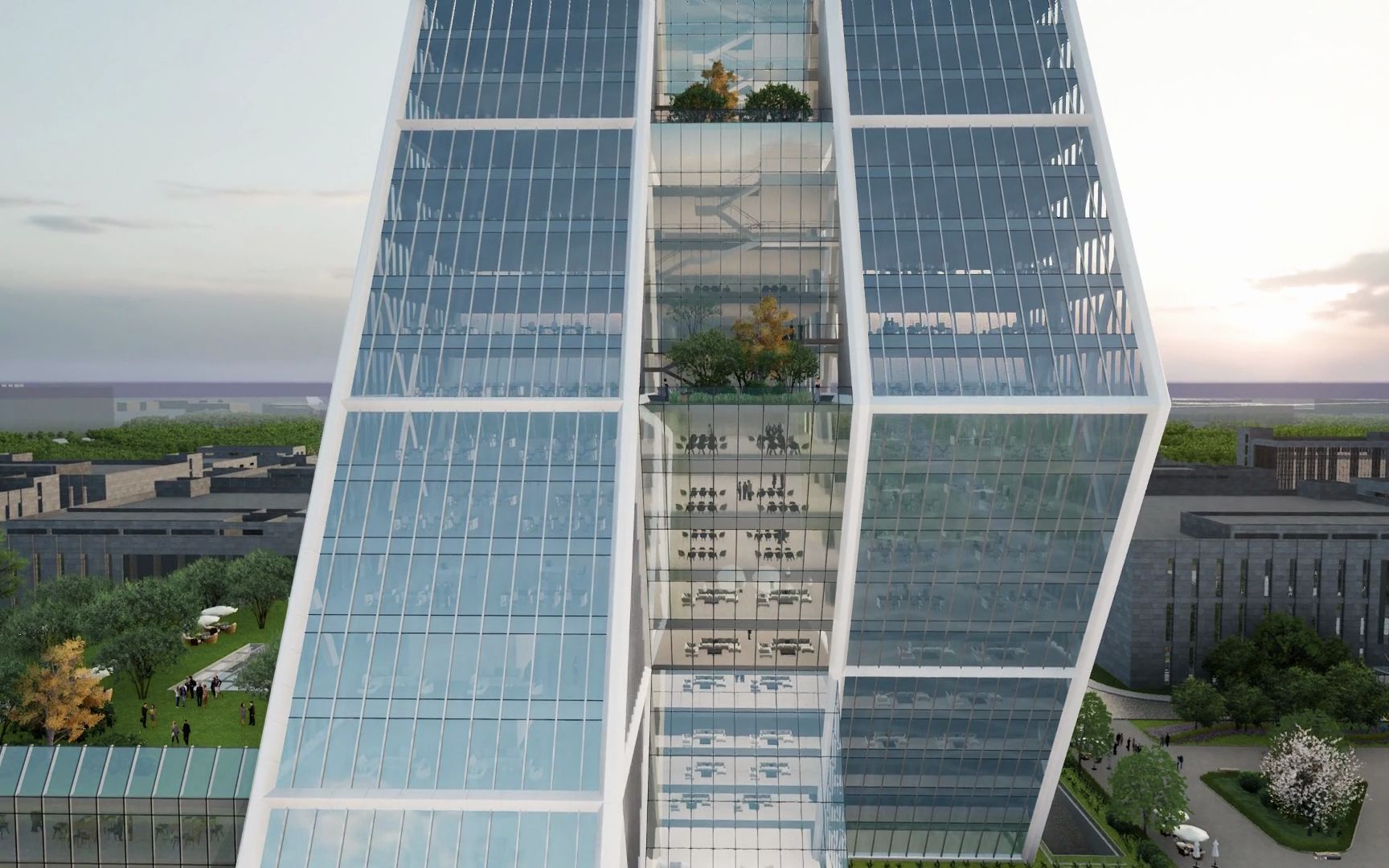 人福总部大厦方案设计|建筑动画鉴赏