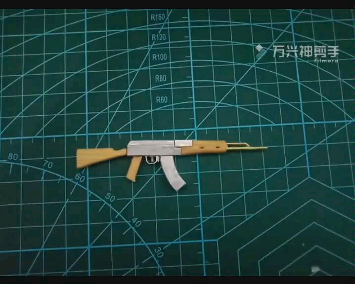用筷子制作一支AK47模型,每天拿在手机盘它