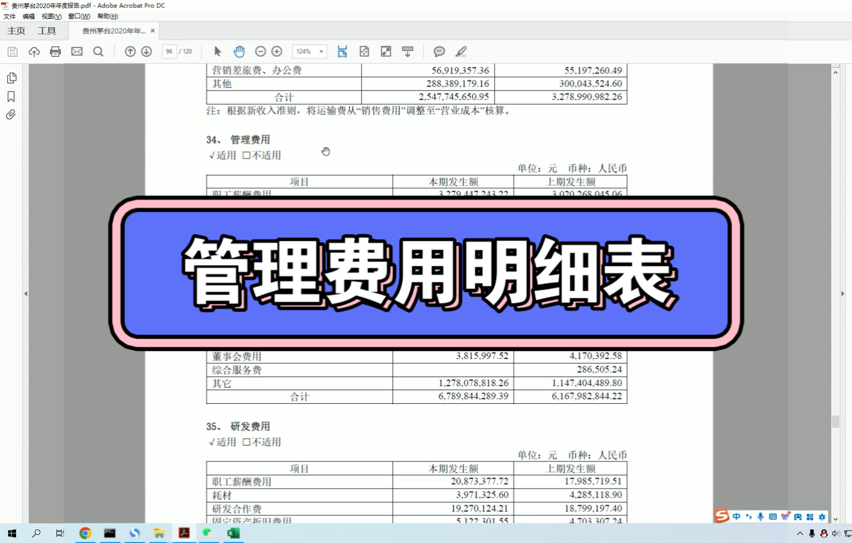 通过Python提取PDF年报中的管理费用明细表