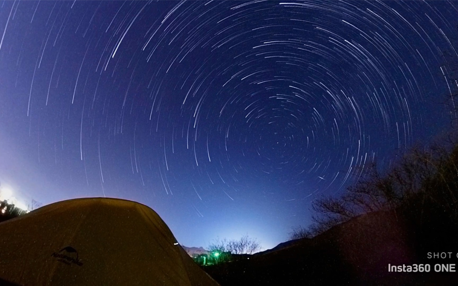 Insta360one R星空模式拍摄星轨