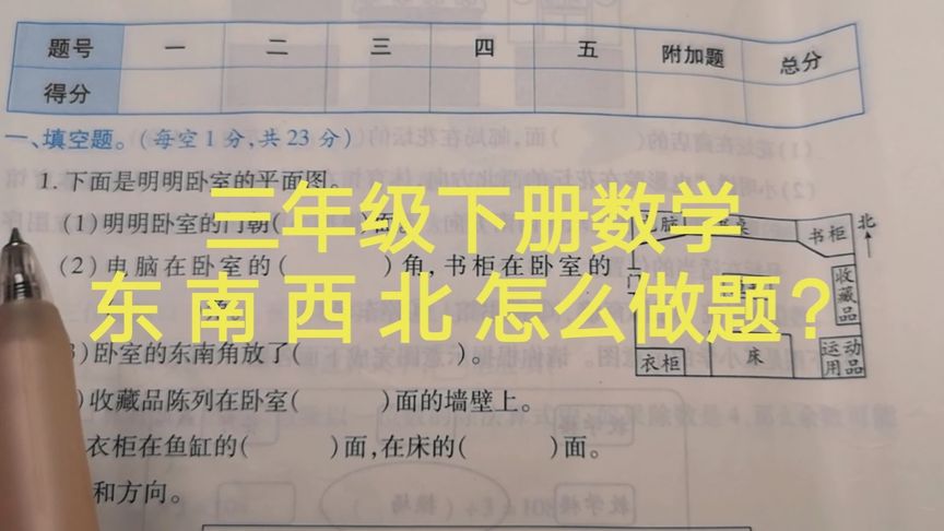 三年级 东南西北方位题怎么做?