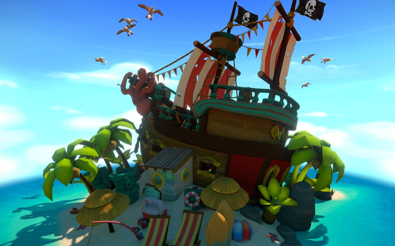 【寻宝船3D建模】开着这样的船去寻宝,一定会好运满满的吧!