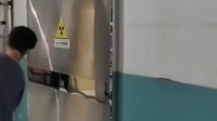 防辐射电动铅门调试完成医用ct室用铅门