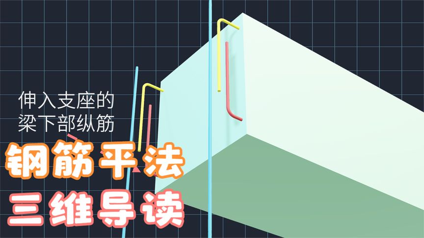 《钢筋平法三维导读》1-5 楼层框架梁端支座钢筋构造