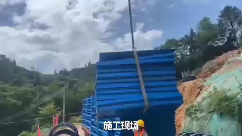 施工现场 安全梯笼 安全爬梯 墩柱操作平台 安全通道#安全梯笼