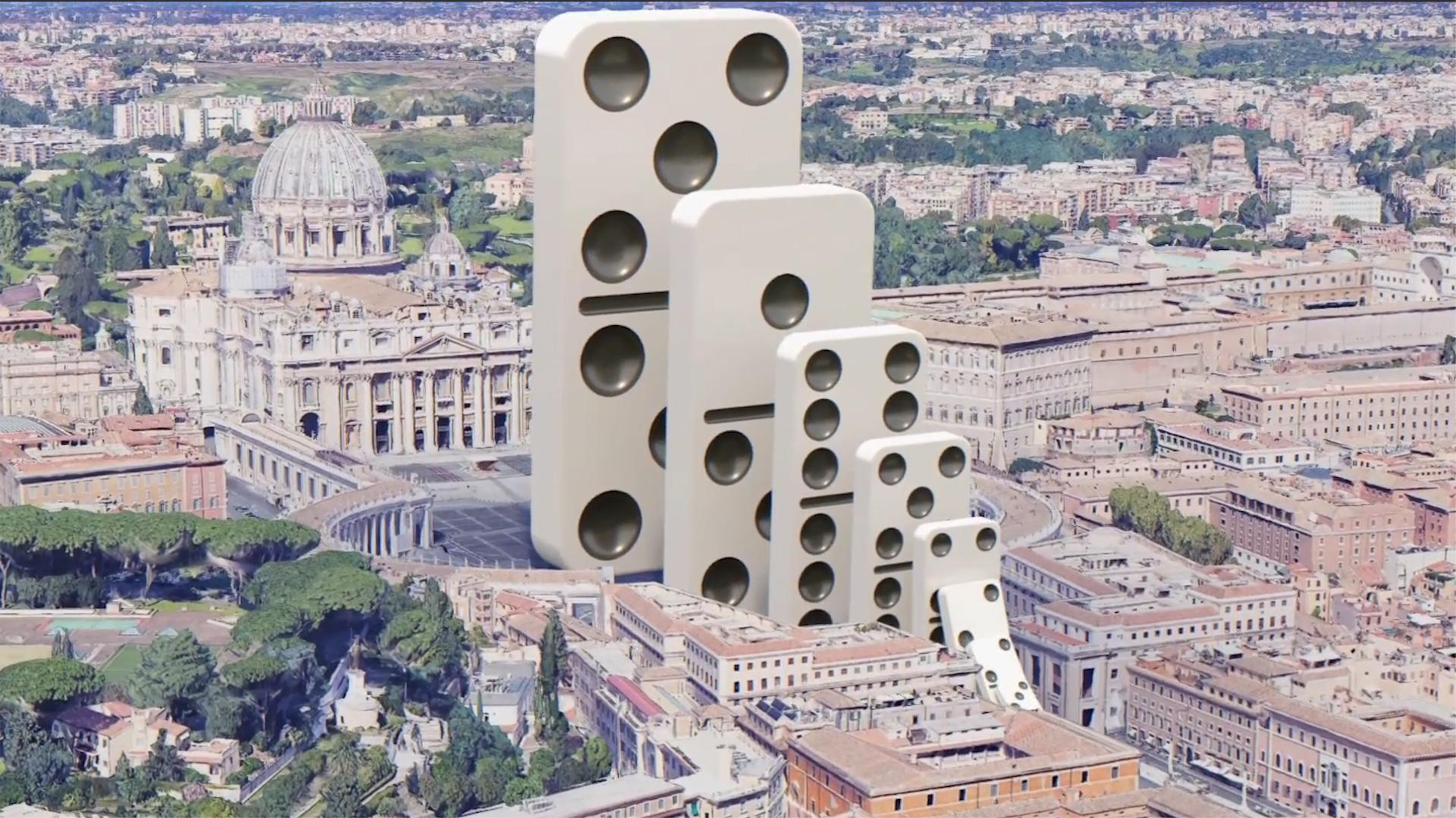 多米诺效应是什么?一个指头就能推到帝国大厦,太不可.