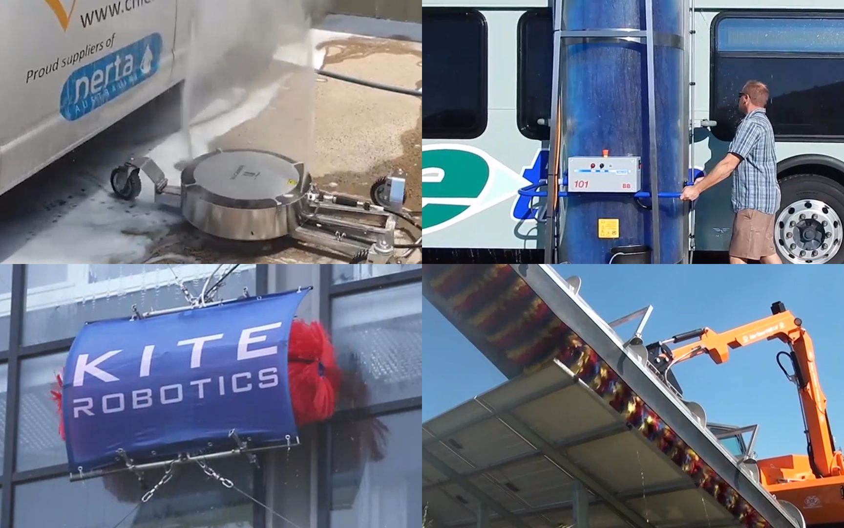 老外发明的4个高效清洗机械,冲洗汽车底盘、客车车身毫不费劲