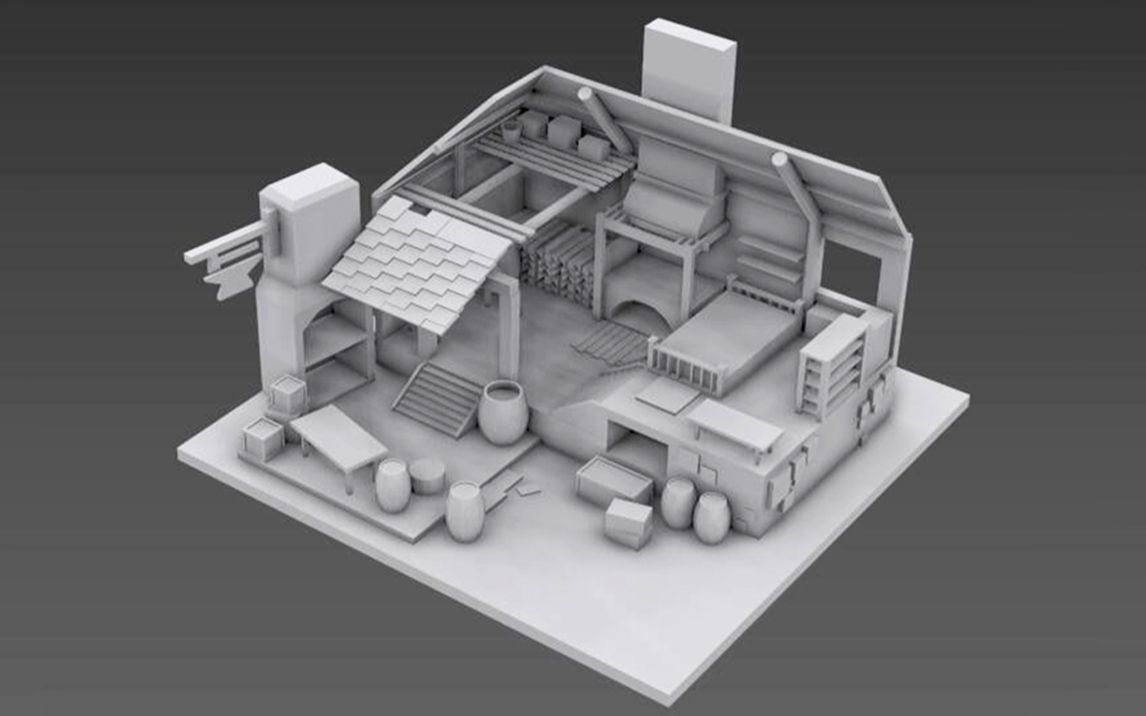 【3DMAX建模】超详细的场景模型基础讲解、3dmax零基础场景建模...