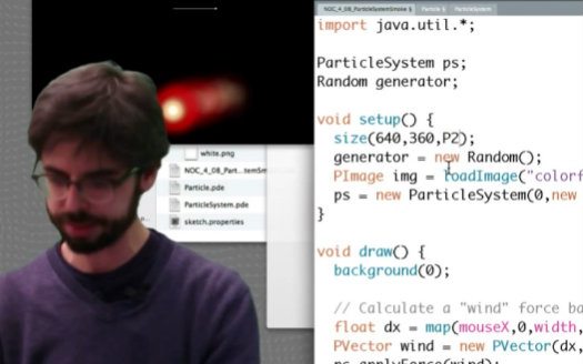 Processing大神教程:The Nature of Code -- 粒子系统