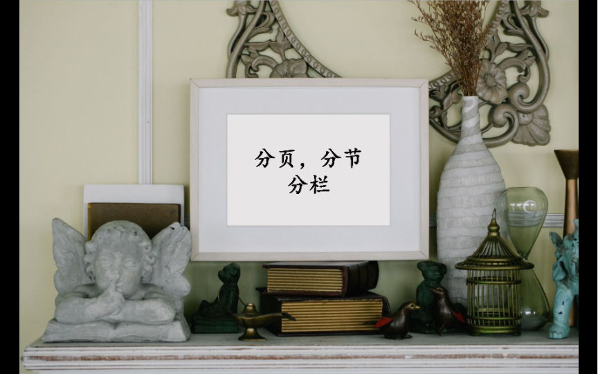 第三章 word2010分页、分节与分栏