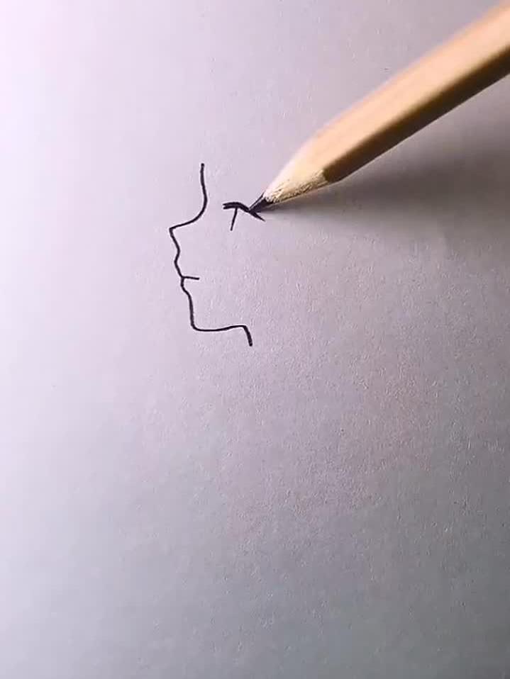 动漫人物画手绘简笔画热门绘画教程铅笔画绘画感谢.