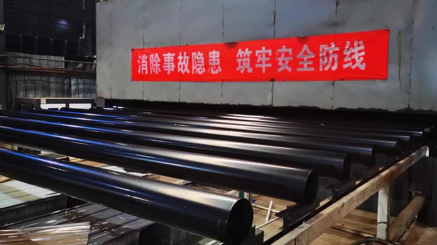 热浸塑钢管#热浸塑电缆穿线管 #电力施工 #电力管厂家