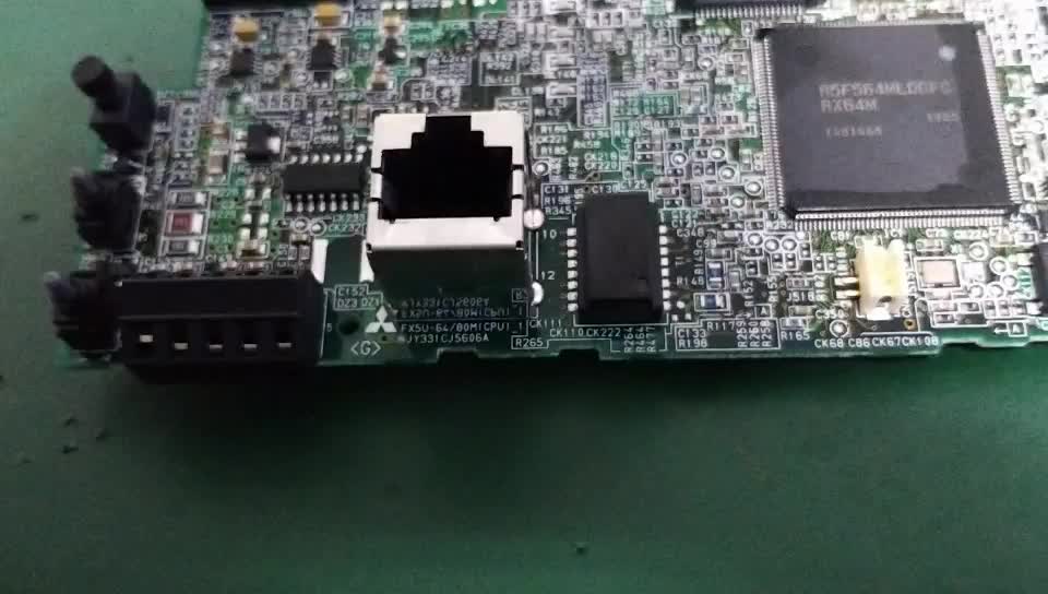 三菱FX5U PLC以太网通信异常 程序代写和工业板维修!