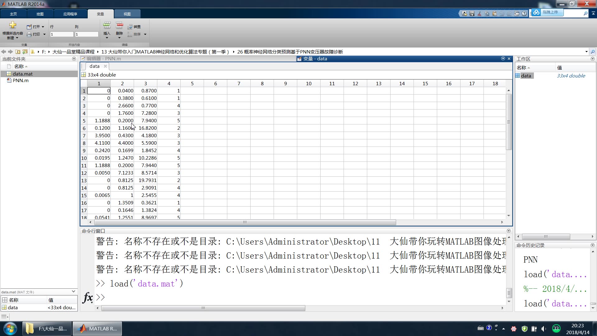 matlab概率神经网络分类预测基于PNN变压器故障诊断案例演示
