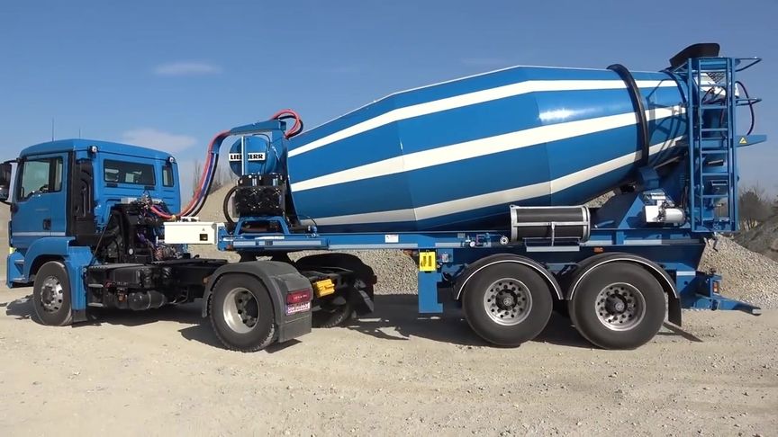 利勃海尔Liebherr全电动混泥土搅拌车-型号是ETM 1004 T