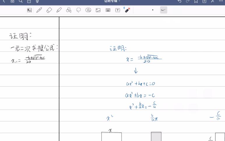 一元二次方程求根公式的理解(数形结合)