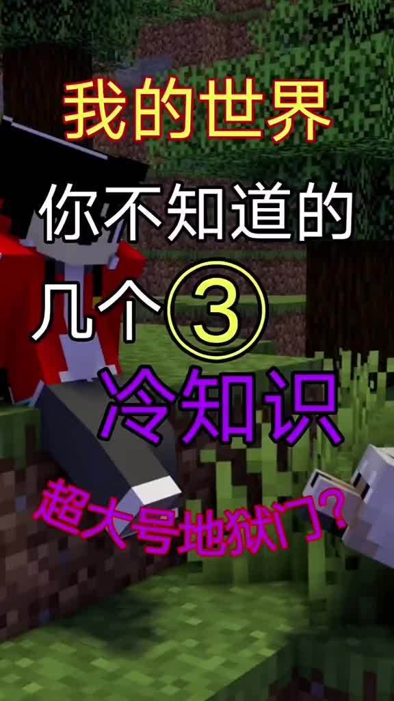 我的世界你不知道的冷知识,超大号传送门?