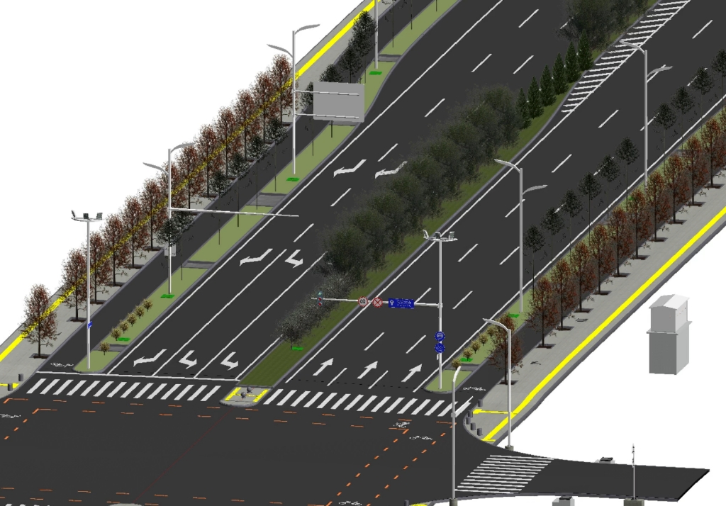 revit绘制高精度道路BIM模型