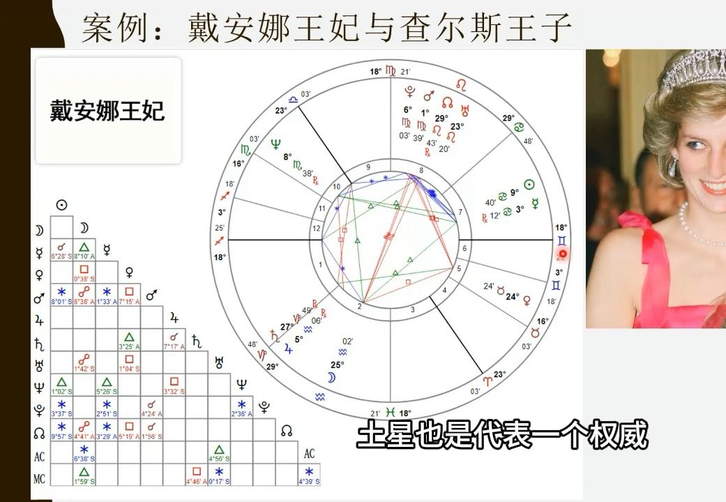 趣味占星 | 伴侣案例(戴安娜)