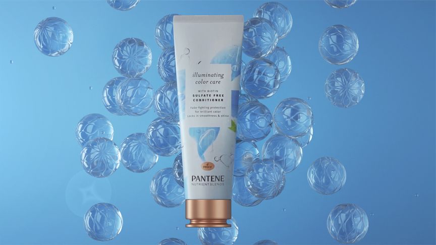 C4D如何渲染出灵动透亮的玻璃效果 玻璃球聚合潘婷护发素视频制作