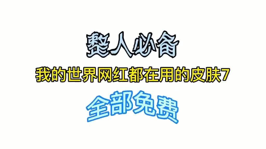 我的世界网红都在用的皮肤7